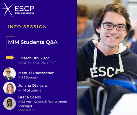 MiM Students Q&A | ESCP Business School
